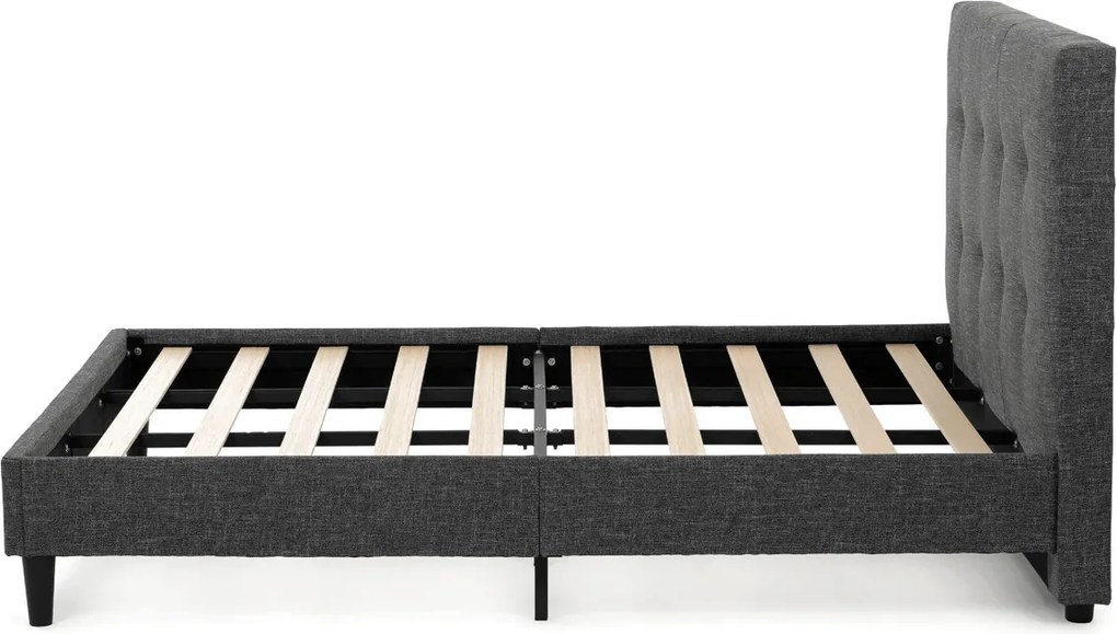 Autronic Čalouněná dvoulůžková postel BED-M160 Barva potahu: Tmavě šedá