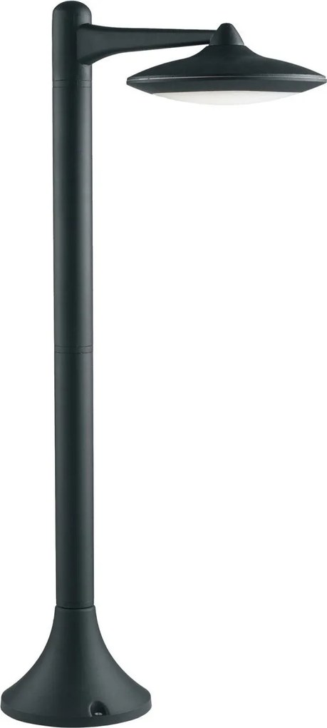 FAN LANT-ALYSON/P1 Sloupkové svítidlo LED ALYSON černá, hlinik, 12 W, 1300 lm, 4000 K, IP44, 91 x 29 cm - FANEUROPE
