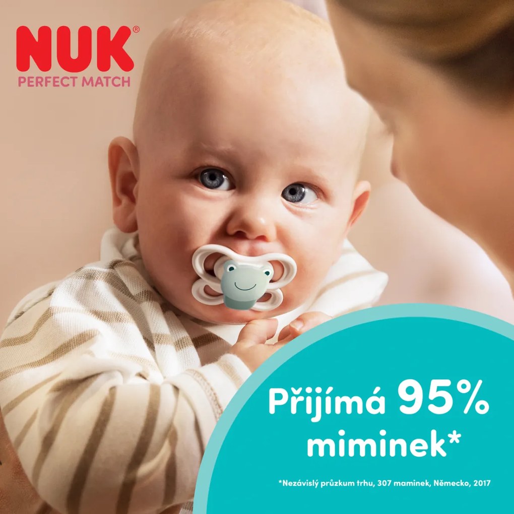 NUK Dudlík Perfect Match Air 0-6 m 1 ks box Fox