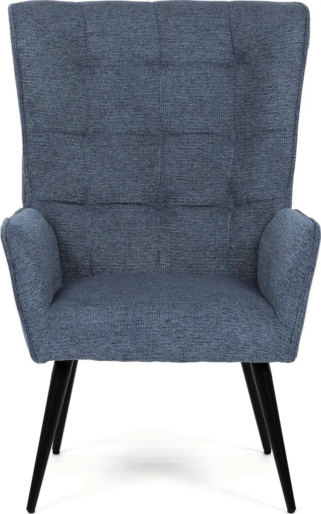 Relaxační křeslo ušák WIPPY - modrá látka