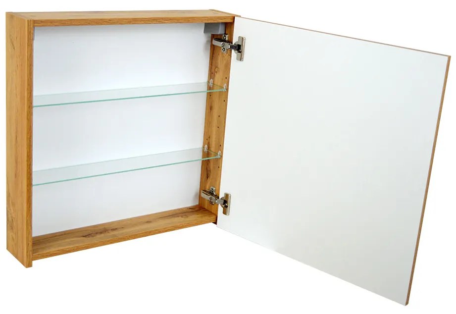 Comodo Zrcadlová skříňka Ideal OW 60 ZS LED-G s osvětlením Any LED 30 G, zlatá