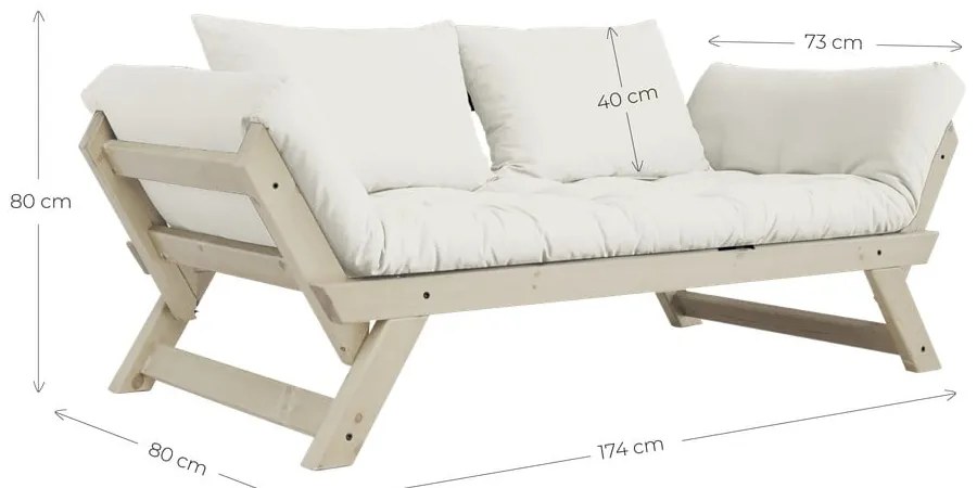 Variabilní pohovka Karup Design Bebop Natural Clear/Petroleum