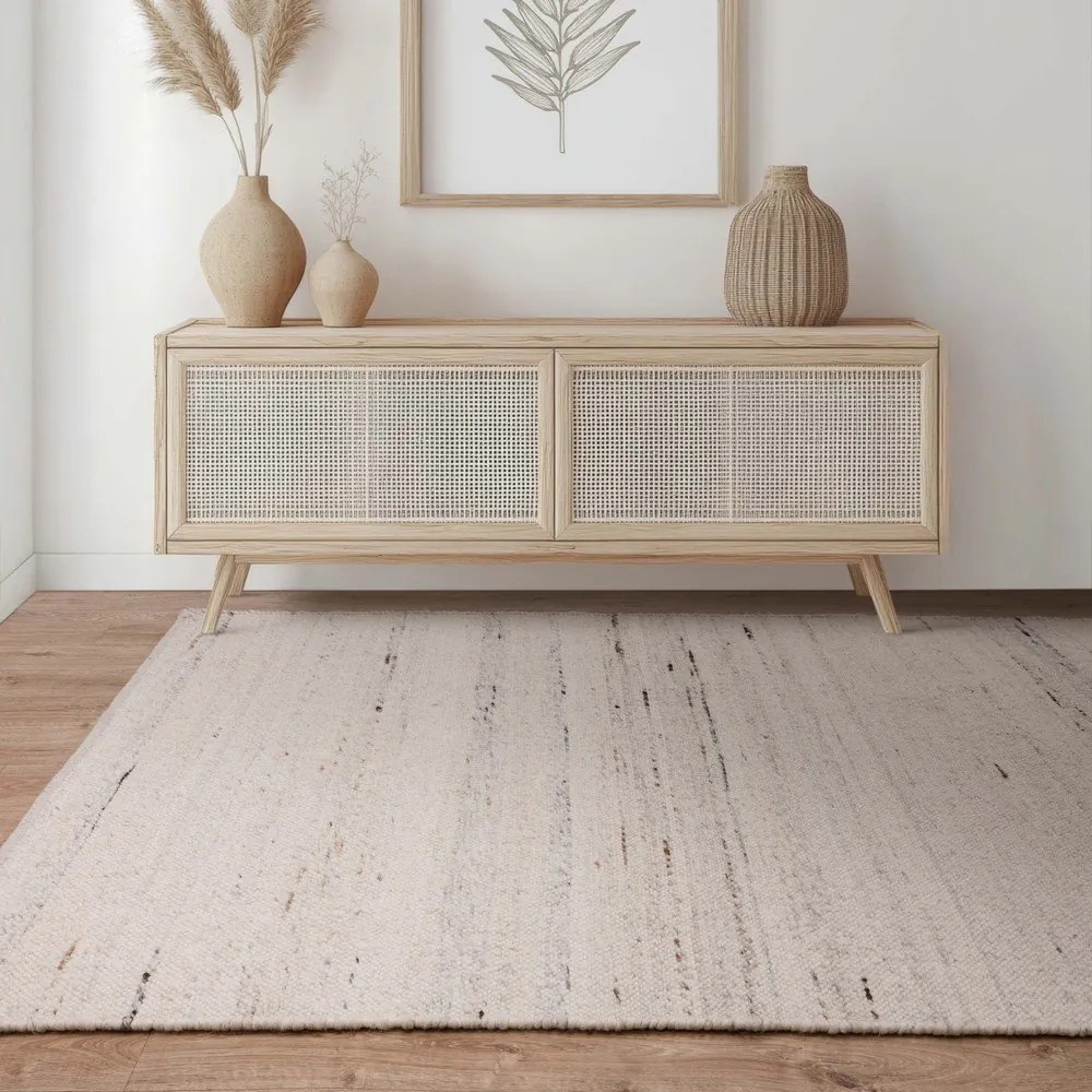 Slonovinový oboustranný/ručně tkaný koberec s příměsí vlny 200x290 cm Birkdale Ivory – Asiatic Carpets
