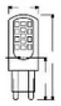 LED žárovka G9 OSRAM 4,2W (37W) teplá bílá (2700K)