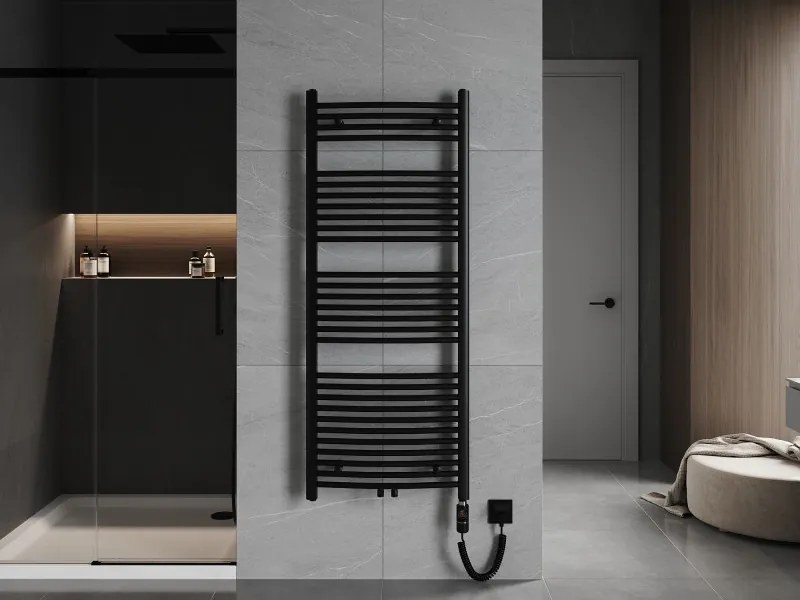 Mexen Ares, elektrické topné těleso 1500x600 mm + topná tyč 900 W, černá, W102-1500-600-2900-70