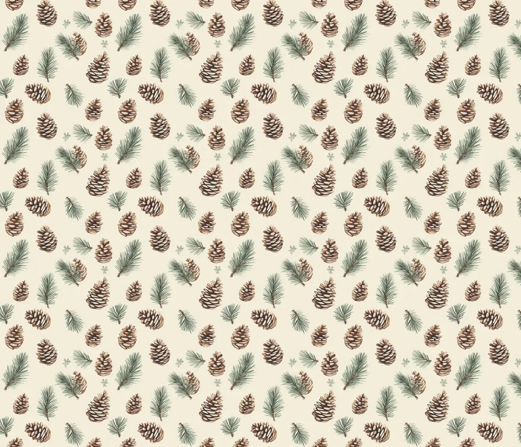 Bavlněné povlečení PINE CONES barevné Rozměr povlečení: 70 x 90 cm | 140 x 220 cm