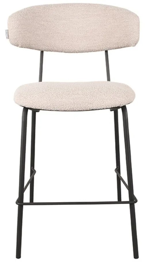 LABEL51 Barová židle ZACK bílé bouclé 95cm IH-50.169