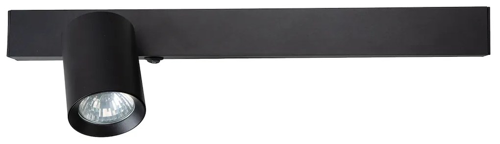 Nástěnné svítidlo Magnet Left, 1x černé kovové stínítko + 1x LED 5W, b