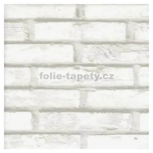 Samolepící tapeta cihla šedo bílá šíře 45 cm - dekor 906 +