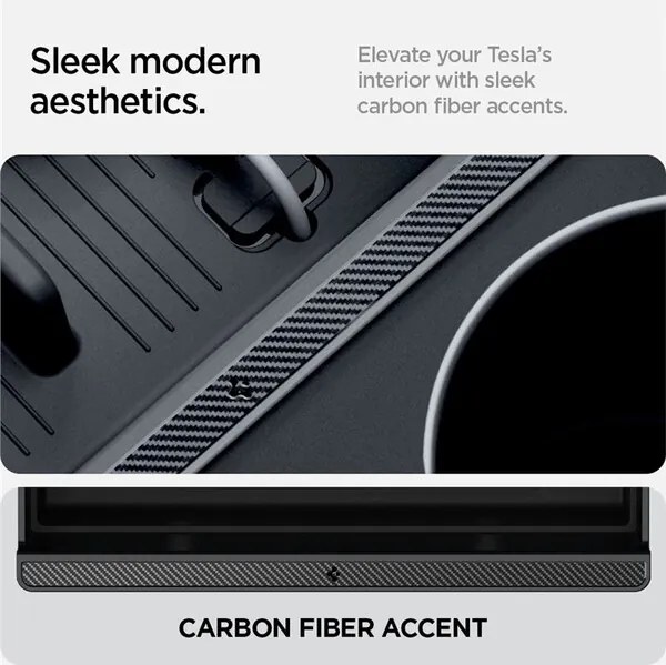 Spigen Console Organizer (Bottom) organizér Tesla Model 3 2024 černý