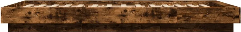 Rám postele kouřový dub 90 x 190 cm kompozitní dřevo 3281242