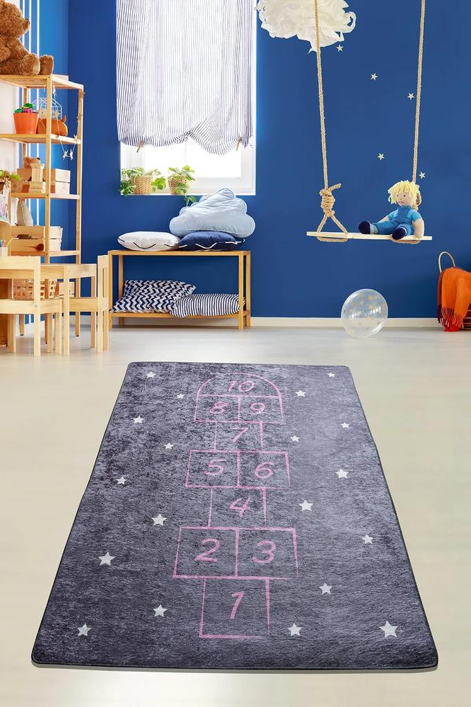 Conceptum Hypnose Kusový koberec Hopscotch - Grey, Vícebarevná Rozměr koberce: 100 x 160 cm