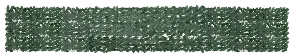 Balkónová zástěna s tmavě zelenými listy 500 x 75 cm 315485