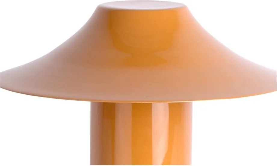 Oranžová kovová stolní lampa (výška 32 cm) Catania Trapeze – Leitmotiv