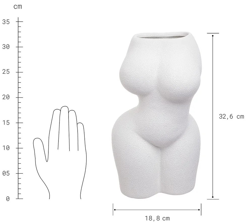 EVA Váza 32 cm - krémová