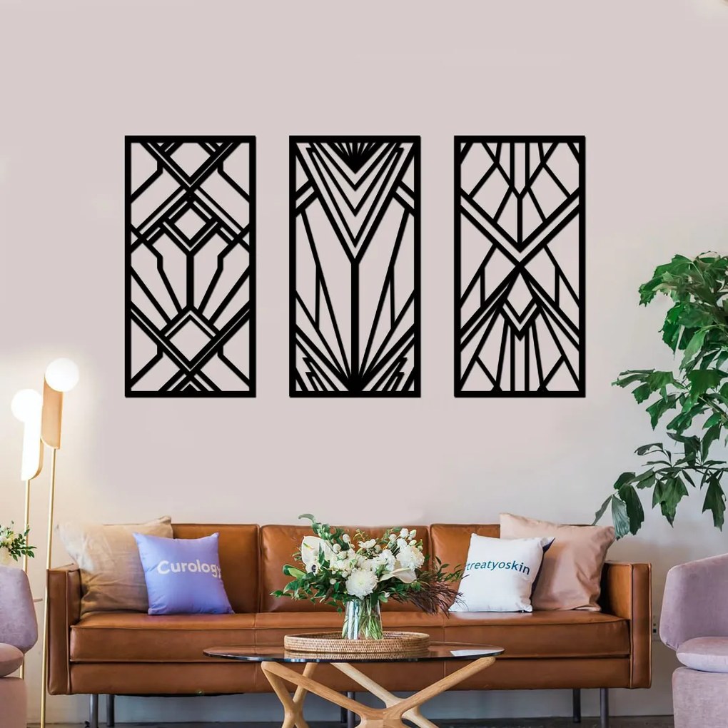 dřevo života Dekorační panel ART Zvolte barvu dekoru: Černá, Rozměry šxv (cm): 60x40