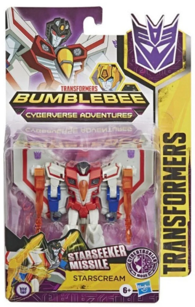 Transformers cyberverse adventures starscream, hasbro e7088