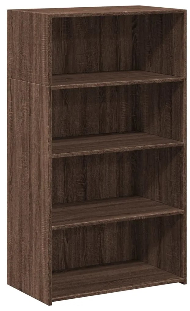 Skříň highboard hnědý dub 70 x 41 x 124 cm kompozitní dřevo