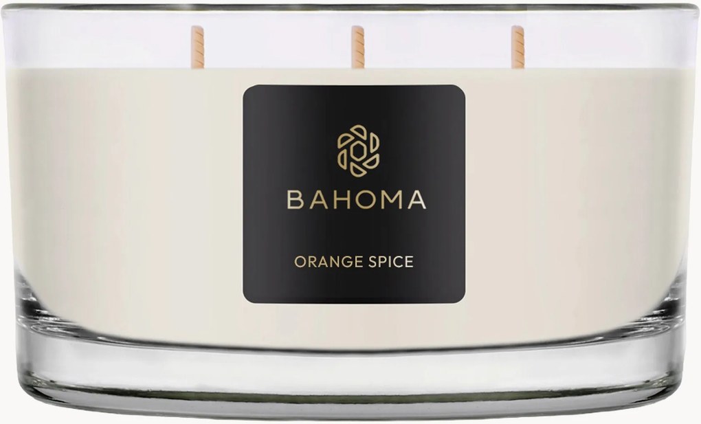 Ručně vyrobená vonná svíčka se třemi knoty Orange Spice (pomeranč, anýz, vanilka)