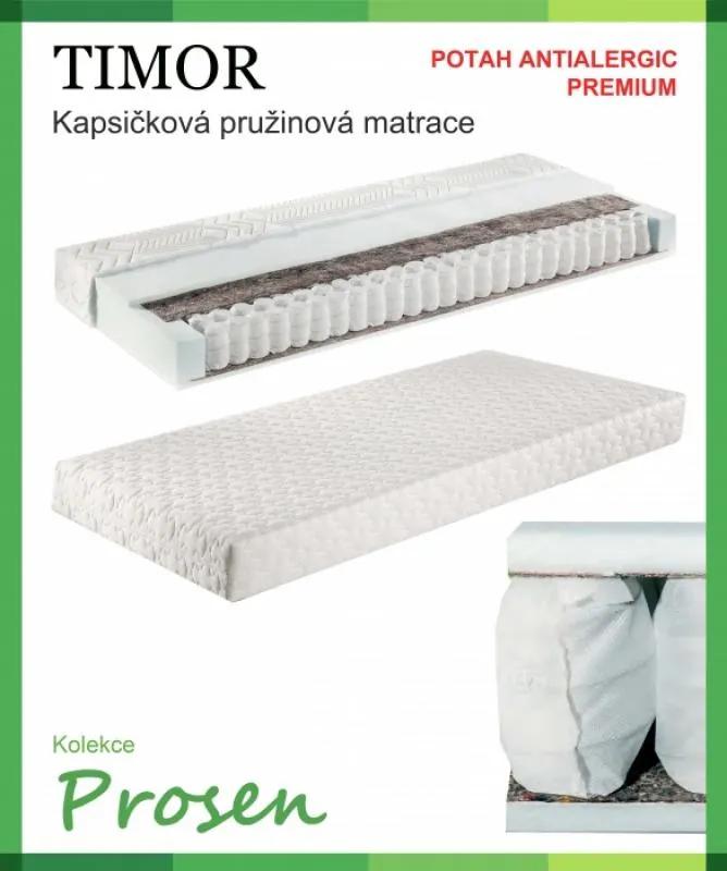4sleep s. r. o. Zdravotní matrace pružinová - TIMOR potah Anti-Allergic Premium