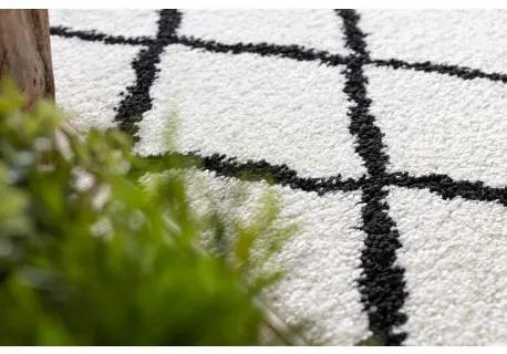 Dywany Luszczow Kusový koberec, běhoun BERBER CROSS, bílá Rozměr koberce: 70 x 250 cm