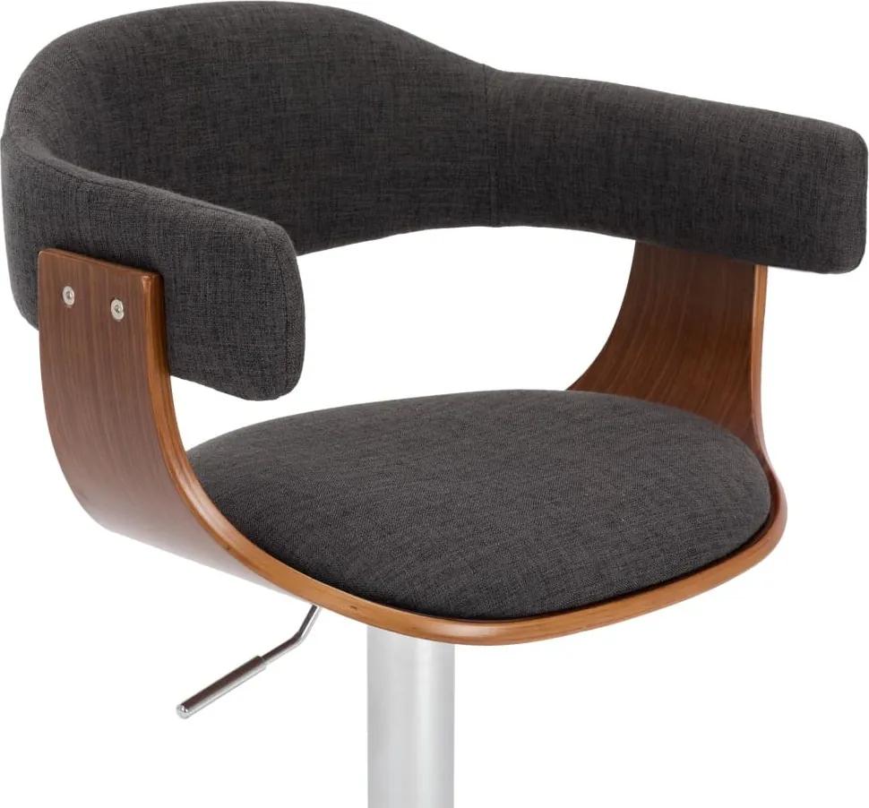 vidaXL Barové stoličky 2 ks umělá kůže [283115] Barva: šedá a tmavě hnědá
