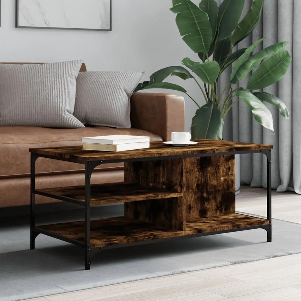 vidaXL Konferenční stolek 100x50x45 cm kompozitní dřevo [835308] Barva: šedá sonoma