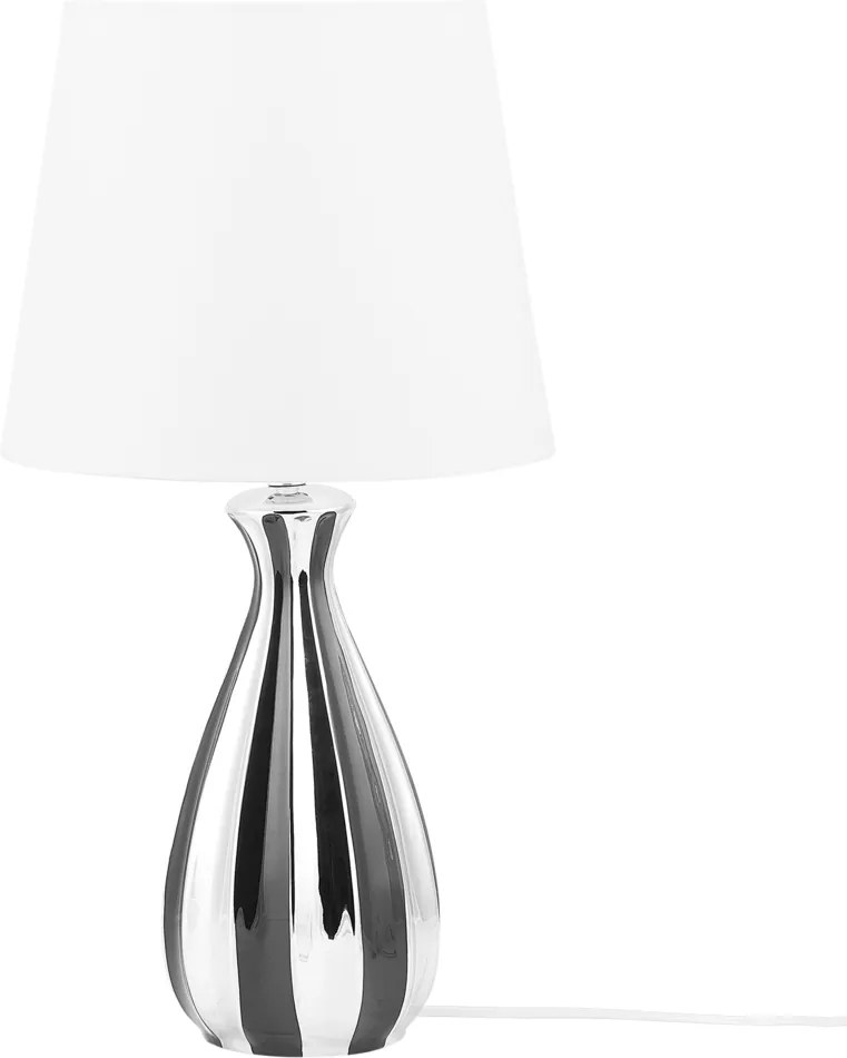 Stolní lampa stříbrná 52 cm VARDJA | BIANO