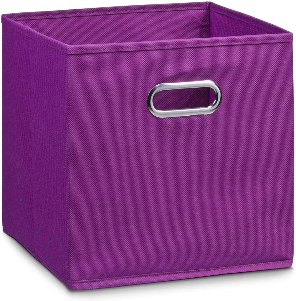 Koš pro skladování potravin, organizér, fialová barva, 32 x 32 x 32 cm, ZELLER