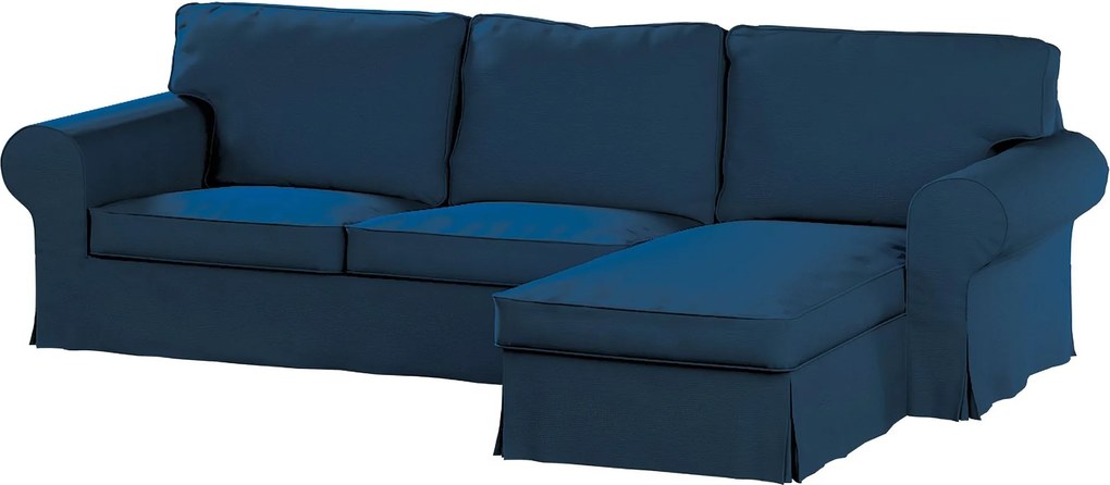 Potah na pohovku IKEA Ektorp 2-místná s lenoškou barva tmavě modrá
