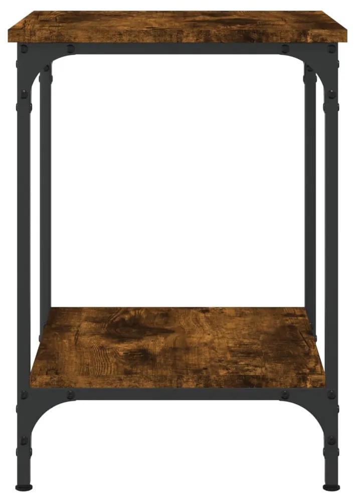 Konferenční stolek kouřový dub 40 x 40 x 55 cm kompozitní dřevo - Default Title