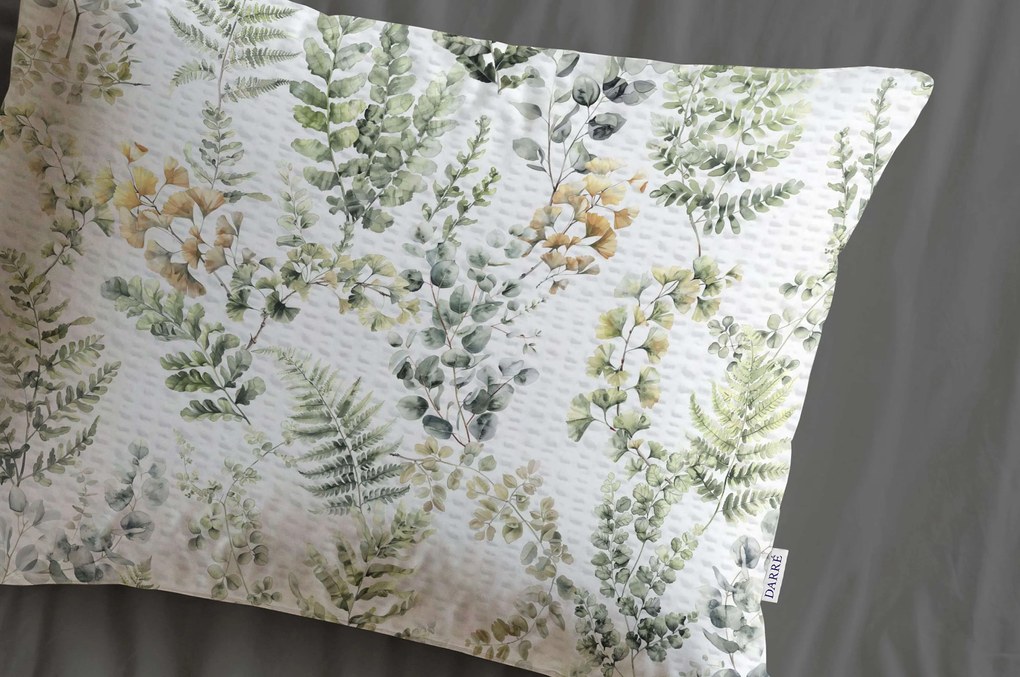 Krepové prodloužené povlečení Vůně listů Velikost: 140 x 220 + 70 x 90