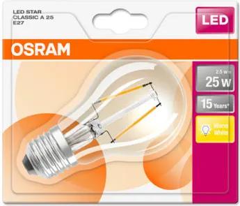 Osram LED A++ A++ E E27 tvar žárovky 2.80 W = 25 W teplá bílá