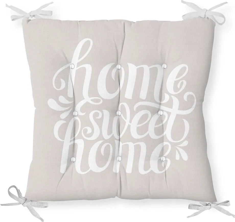 Podsedák s příměsí bavlny Minimalist Cushion Covers Home Sweet Home, 36 x 36 cm