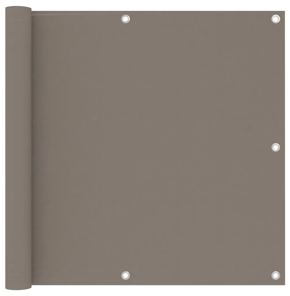 Balkónová zástěna taupe 90 x 300 cm oxfordská látka 134988