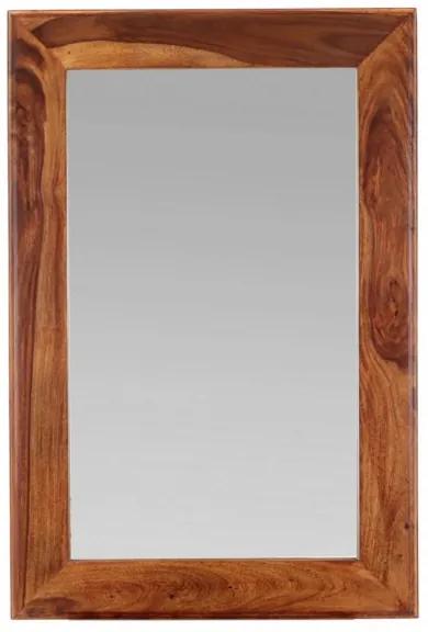Indický nábytek - Zrcadlo Tara 60x90 z indického masivu palisandr Světle medová