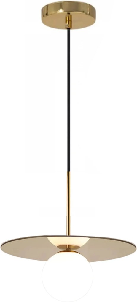 Toolight - Stropní svítidlo Glamour G9 60W APP939-1CP, zlatá-bílá, OSW-09659