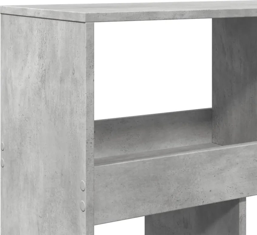 Knihovna betonově šedá 100 x 33 x 125,5 cm kompozitní dřevo 3309360