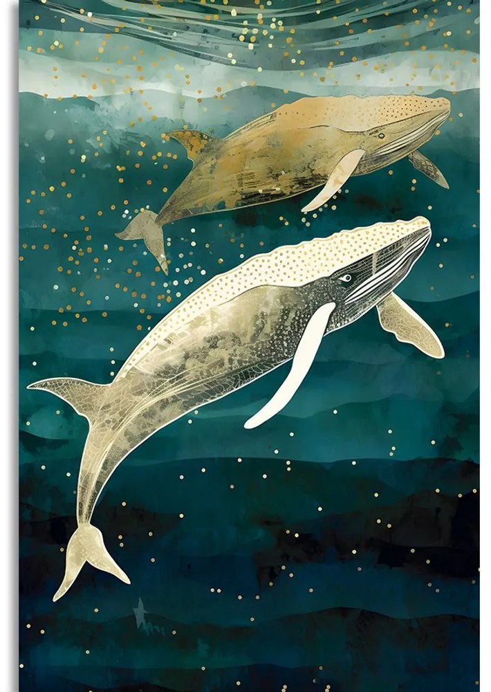 Obraz velryby v oceánu