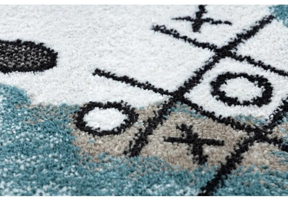 Dětský kusový koberec Skákací panák modrý 120x170cm