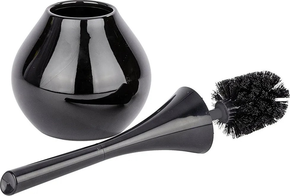 Toaletní kartáč WC BLACK, černý, WENKO