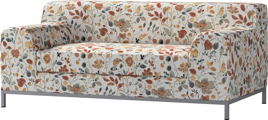 Potah na pohovku IKEA Kramfors 2-místná barva oranžová látka pletený vzor, vzorované