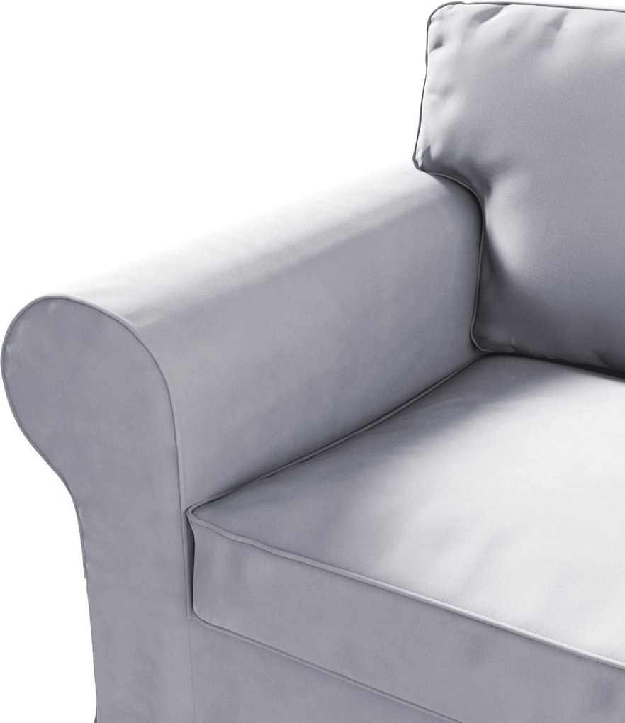 Potah na křeslo IKEA Ektorp barva šedá látka lesklé, sametová