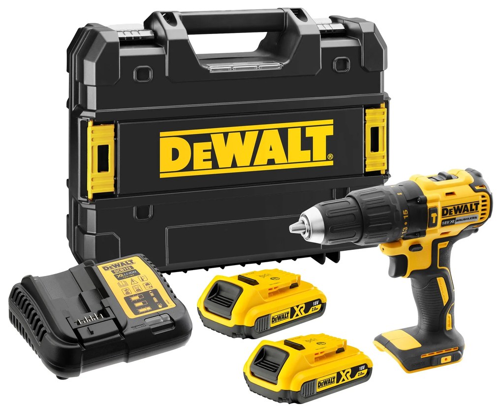 Šroubovák vrtací s příklepem AKU DeWALT DCD778D2T