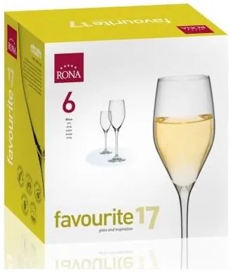 RONA FAVOURITE SKLENICE NA ŠAMPAŇSKÉ 170ML SADA 6KS