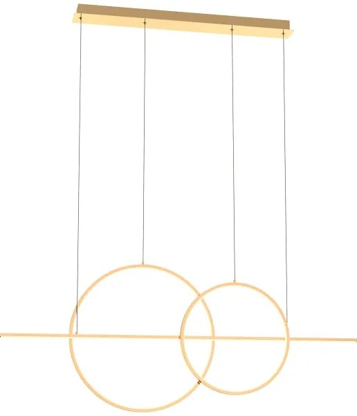 Zuma Line MD7358-2A-3GT - LED Lustr na lanku CHOLET LED/34W/230V zlatá