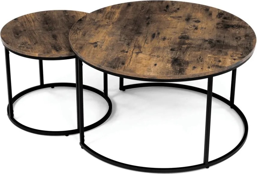 Konferenční stolek 80x80x45cm AF-3002 OLW, mdf, old wood
