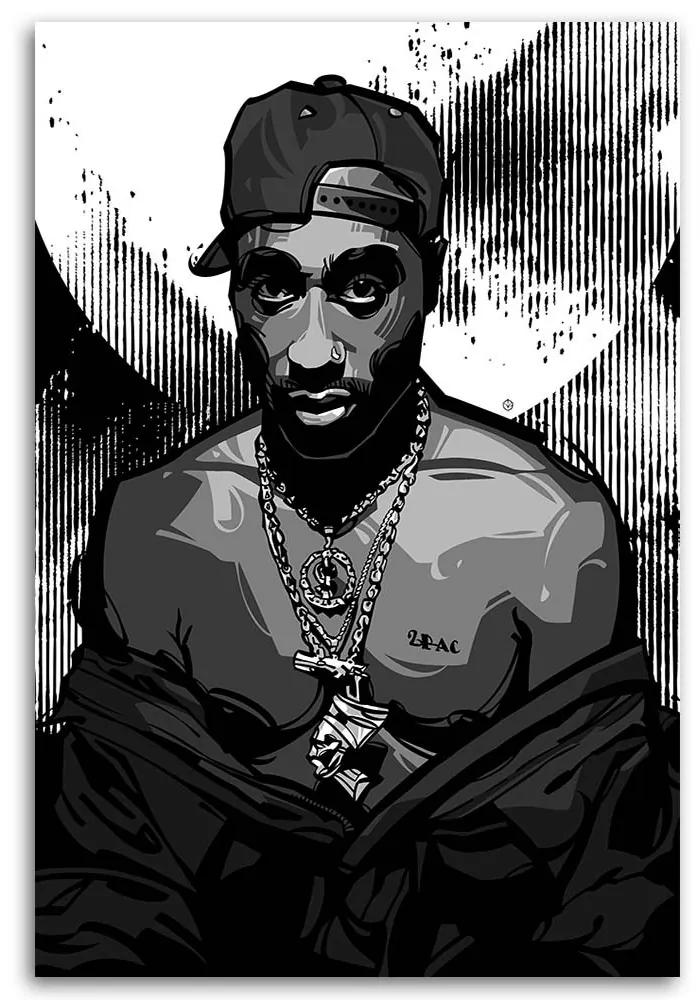 Gario Obraz na plátně 2Pac, Tupac Shakur - Nikita Abakumov Rozměry: 40 x 60 cm
