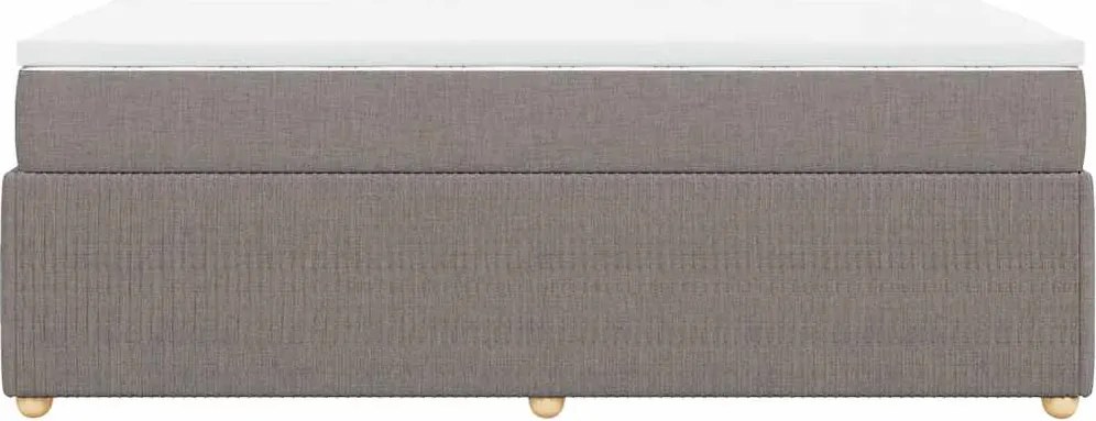 Box spring postel s matrací taupe 80x200 cm textil 3285529