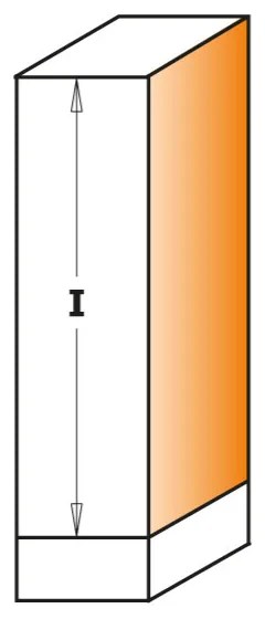 IGM 192B Ořezávací spirálová fréza negativní HWM - D12,7x50,8 L114 S=12